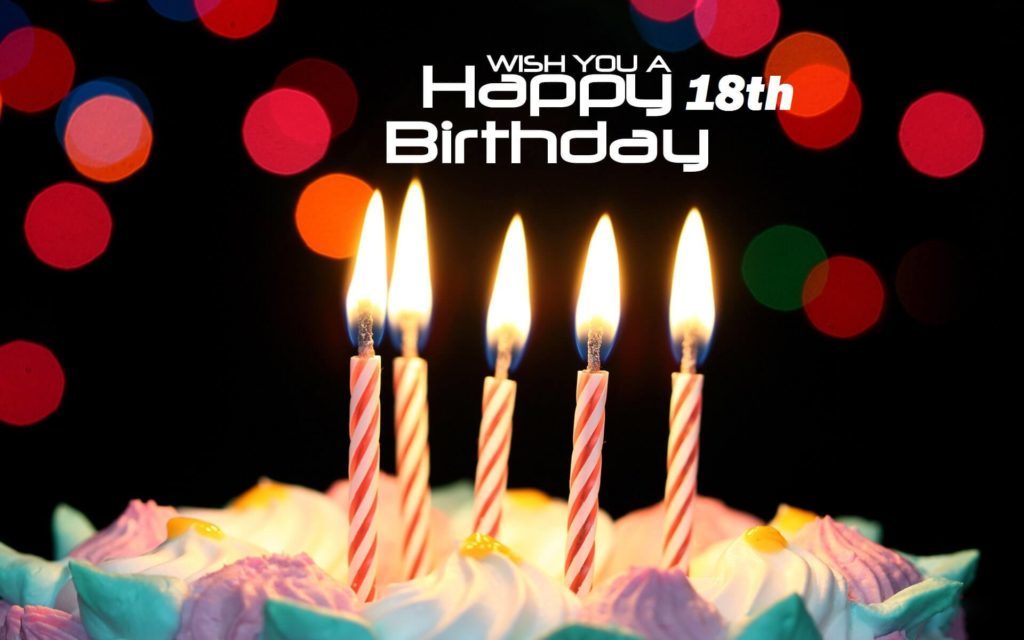 Happy Birthday Wishes Cake For 18 Year Old