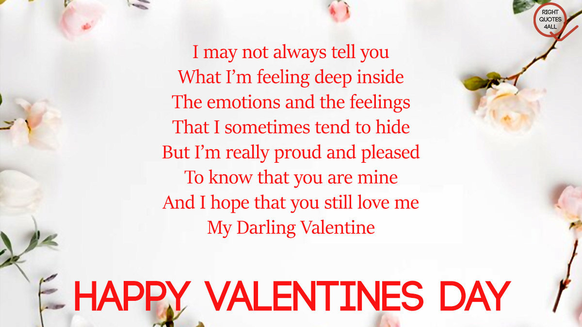 Valentines Day Poems – Cute - Short Poems For Valentine’s Day
